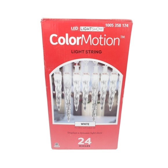 Gemmy | Holiday | Gemmy Lightshow Color Motion 24 Count White Led ...